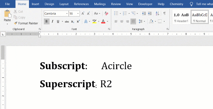 Ms Word Shortcut For Subscript And Superscript PickupBrain Be Smart