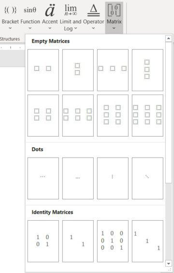 How to type Augmented Matrix in Word? - PickupBrain: Be Smart