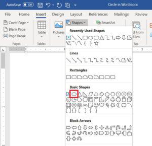 How to draw circle in Word or PowerPoint? - PickupBrain: Be Smart