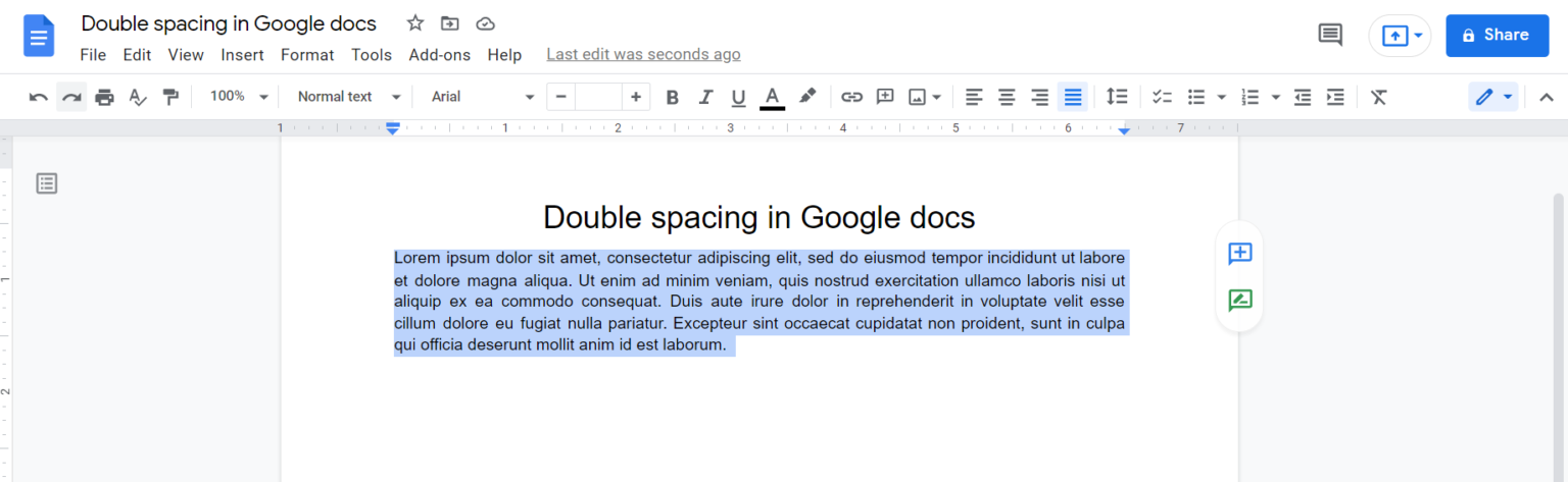How to double space in Google Docs - PickupBrain: Be Smart