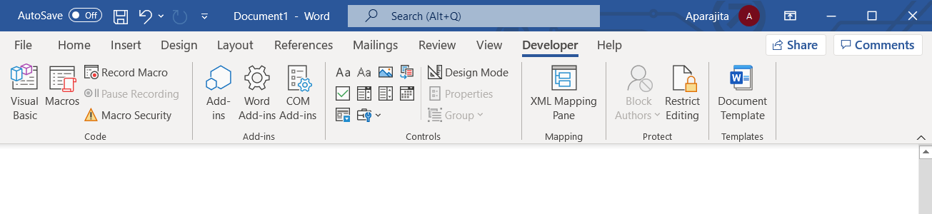 How to add developer tab in Microsoft Word [Windows] - PickupBrain: Be ...