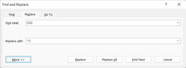 Replace text with subscript or superscript in Ms Word - PickupBrain: Be ...