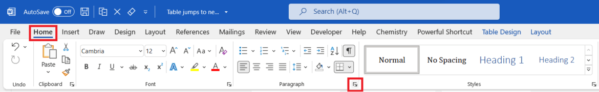 Word table always starting from next page: 4 causes and how to stop it ...
