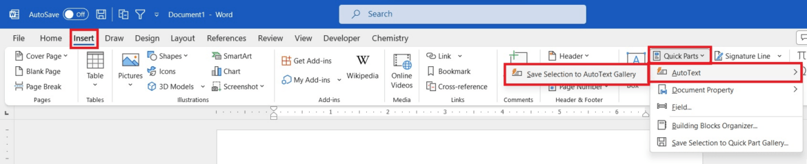 Create reusable text snippets in Ms Word with Auto Text (Windows & Mac) - PickupBrain: Be Smart