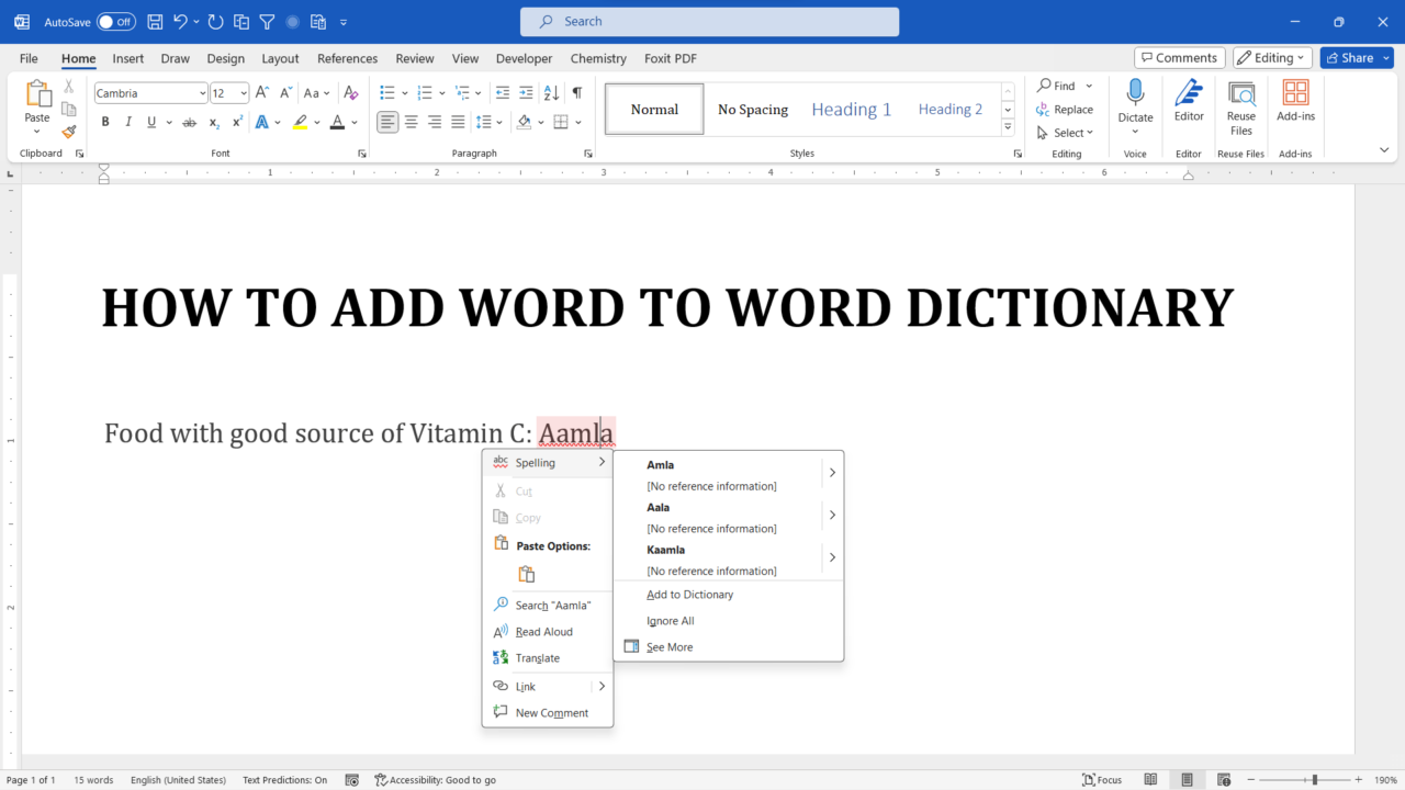 Mastering Spell Check How To Add Words To The Dictionary In MS Word Mastering Spell Check How To Add Words To The Dictionary In MS Word