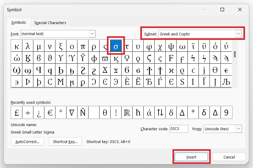 How to Type the Standard Deviation Symbol (σ) in Microsoft Word ... How to Type the Standard Deviation Symbol (σ) in Microsoft Word ...