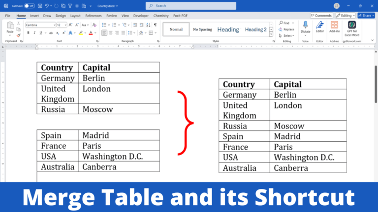 How to Merge Tables in Microsoft Word: A Step-by-Step Guide
