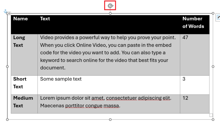 How to Correctly Rotate a Table in Microsoft Word Without Losing ...